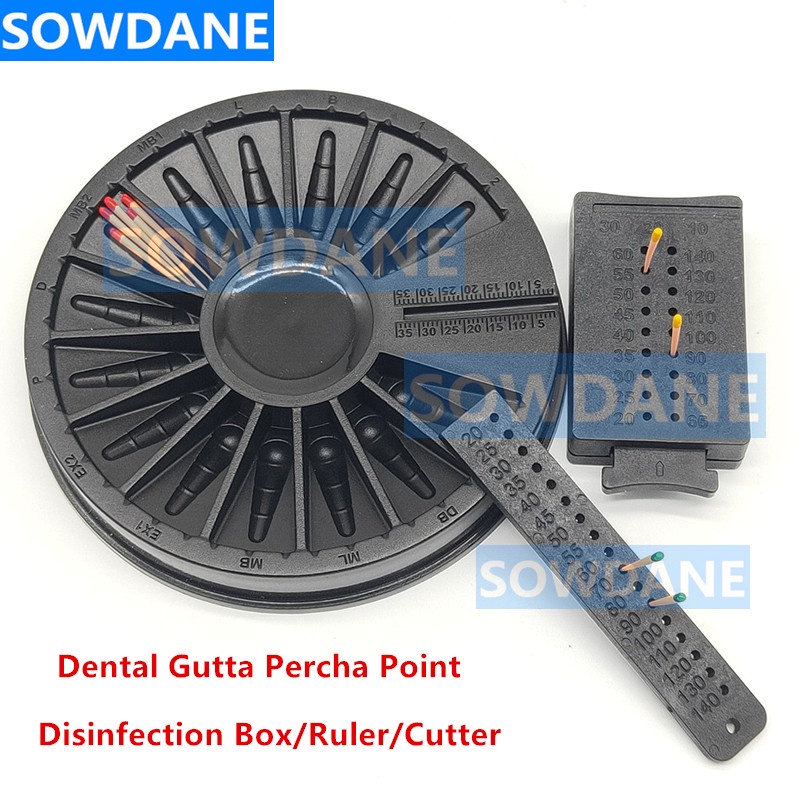 Jual Dental Gutta Percha Point Disinfection Box Point Cutter Measuring ...