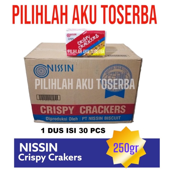 Jual Biskuit Nissin CRISPY CRACKERS 250 gr - ( HARGA 1 DUS isi 30 pcs ...