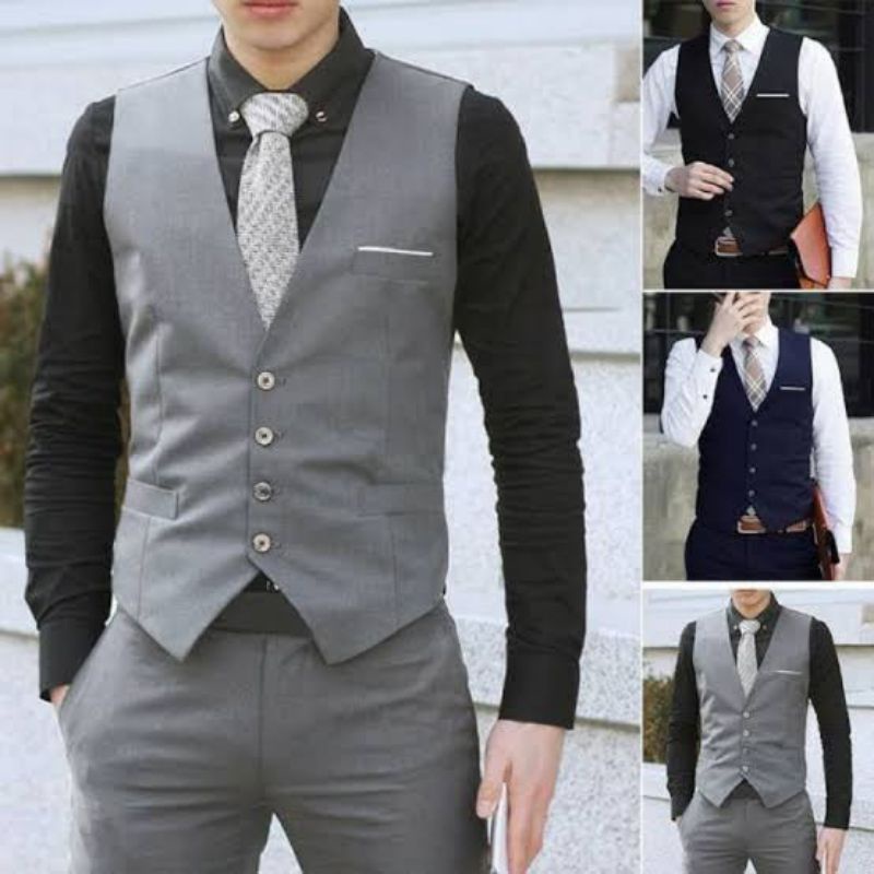 Jual BLZ FASHION - Rompi Jas Pria / Vest Pria Dalaman Jas | Shopee ...