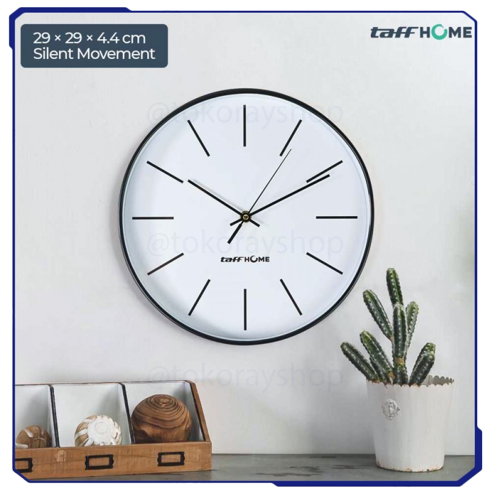 Jual Jam Dinding Bulat Silent Movement Model Modern - H6589 | Shopee ...