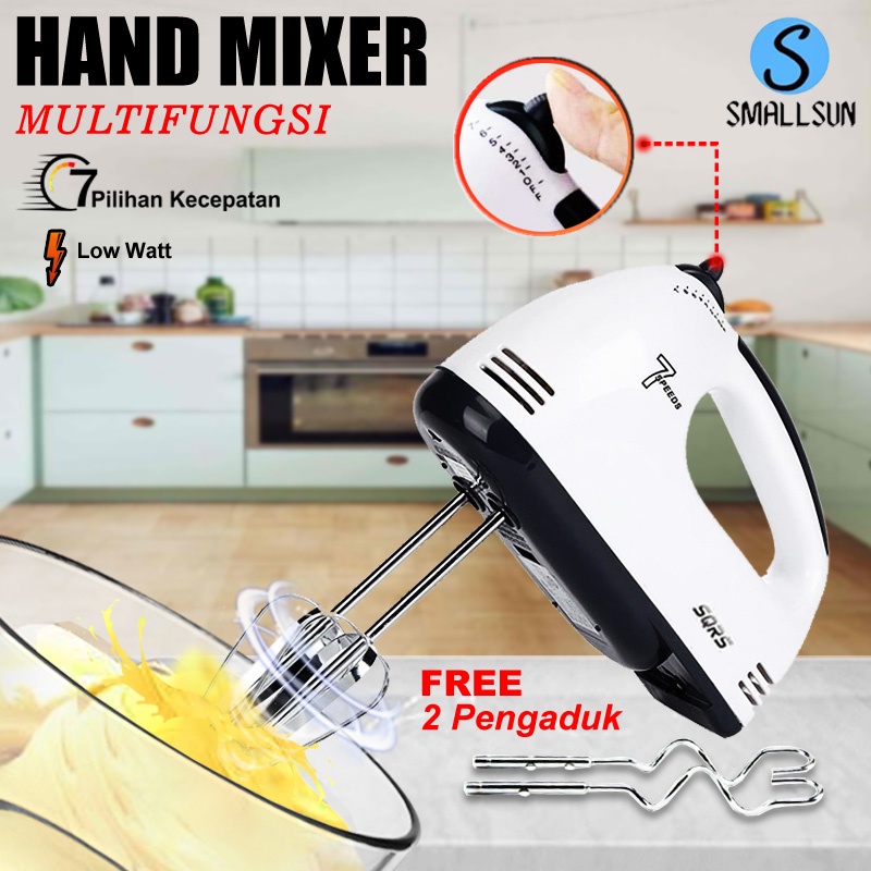 Jual Ss Hand Mixer Elektrik 7 Speed Alat Pengaduk Otomatis 7 Level