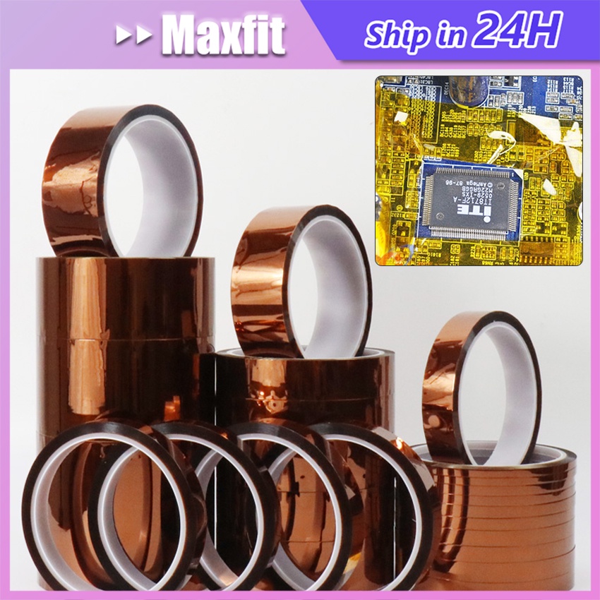 Jual Isolasi Solatip Kapton Tape Tahan Panas Lakban Isolasi Polyimide ...