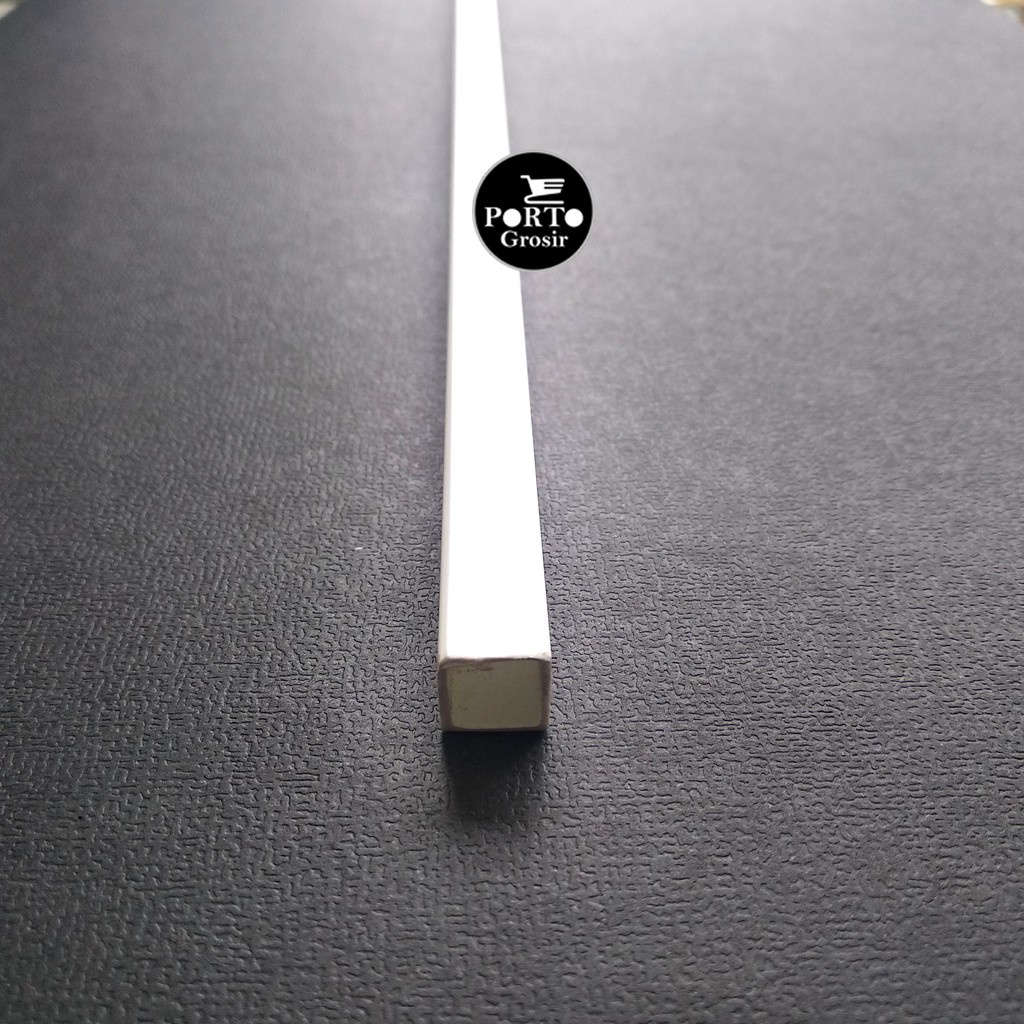 Jual Pipa PVC Kotak 10mm Bahan Maket Diorama Stick Stik 10 mm 1cm Per ...