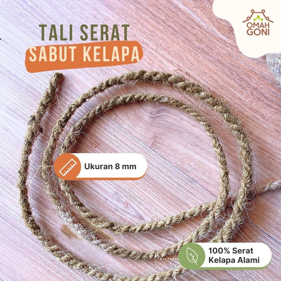 Jual Tali Serat Kelapa 8 MM Meteran - Sabut Kelapa Alami - Cocofiber ...