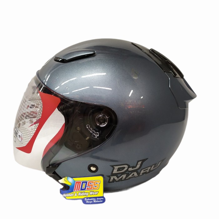 Jual HELM KYT DJ MARU POLOS SOLID ALL GREY ABU MUDA HALFFACE ORIGINAL | Shopee Indonesia
