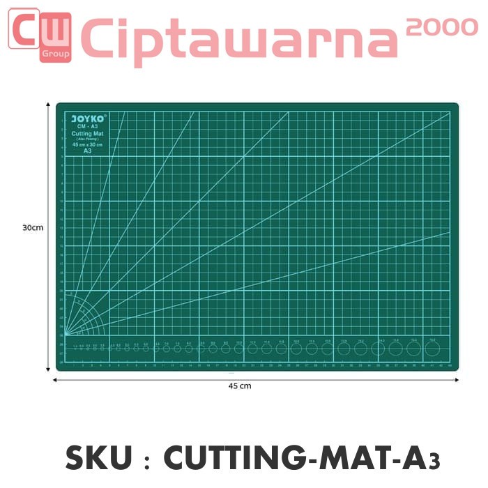 Jual Cutting Mat / Alas Potong Kertas Plastik Karton Prakarya Joyko CM-A3 | Shopee Indonesia