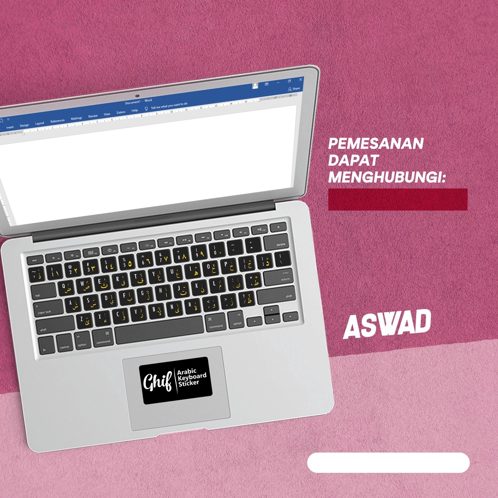 Jual Stiker Keyboard Arab untuk Mengetik Bahasa Arab di Laptop pc ...