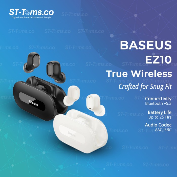 Jual Baseus Bowie EZ10 / EZ-10 TWS True Wireless Bluetooth Earbuds ...