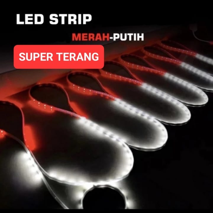 Jual LAMPU LED STRIP SELANG ROPE LED 3528 MERAH PUTIH IP66 RGB HIAS ...