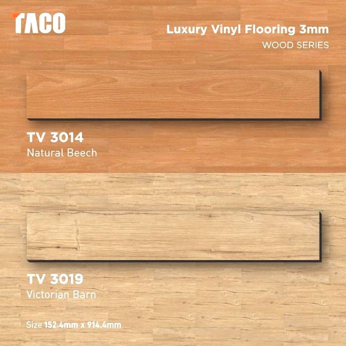 Jual TACO LANTAI VINYL TEBAL 3MM MOTIF KAYU /WOOD SERIES - TV 3020 ...