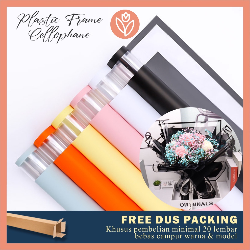 Jual TULIP PAPERIE KERTAS CELLOPHANE PLASTIK BUKET BUNGA LIST WARNA ...