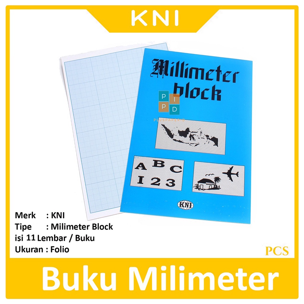 Jual KNI Buku Milimeter Block Ukuran Folio - Buku | Shopee Indonesia