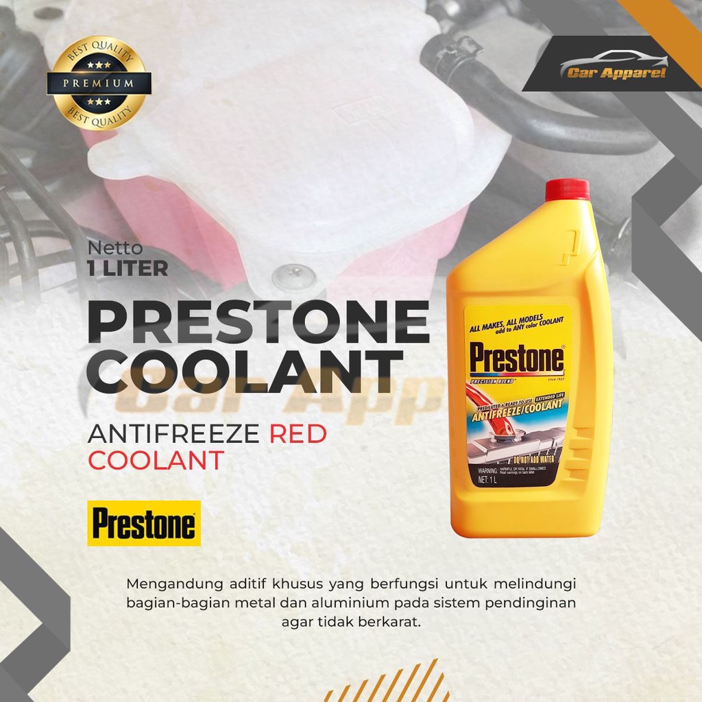 Jual Air Radiator Coolant Prestone Red Antifreeze 1L Original | Shopee ...
