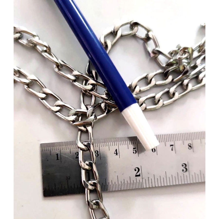 Jual Rantai Besi besar lebar 9 mm tebal warna silver per 1 meter - 1 ...