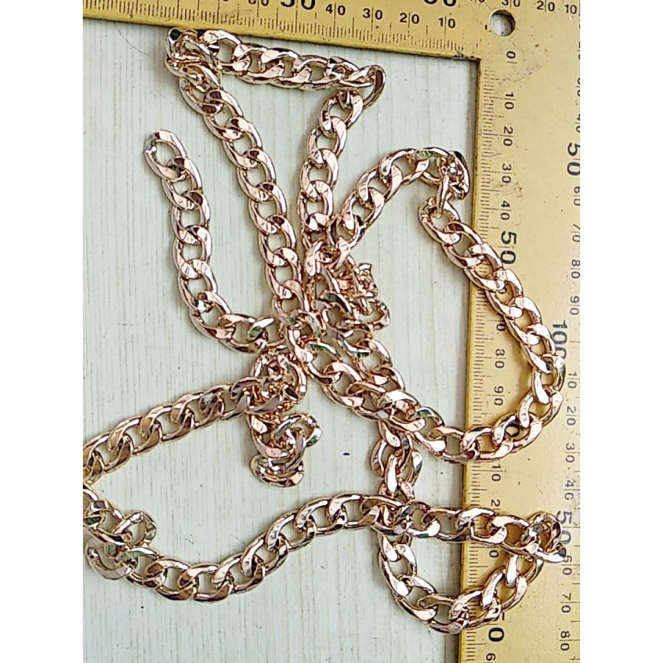 Jual Rantai Besi besar lebar 10 mm tebal warna emas muda - 1 meter ...