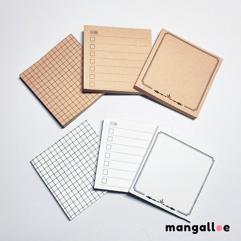 Jual Kertas Kraft Grid Tekstur Sederhana Note Book Siswa Pesan Memo ...