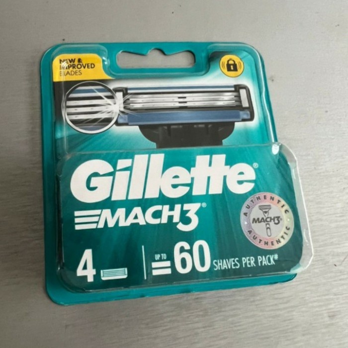 Jual [ORIGINAL BOSS] Gillette Mach 3 Shaving Blades Refill Pisau Cukur ...