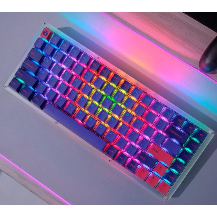 Jual Custom Case Akrilik Mechanical Keyboard Rexus Daxa M84 - hitam ...
