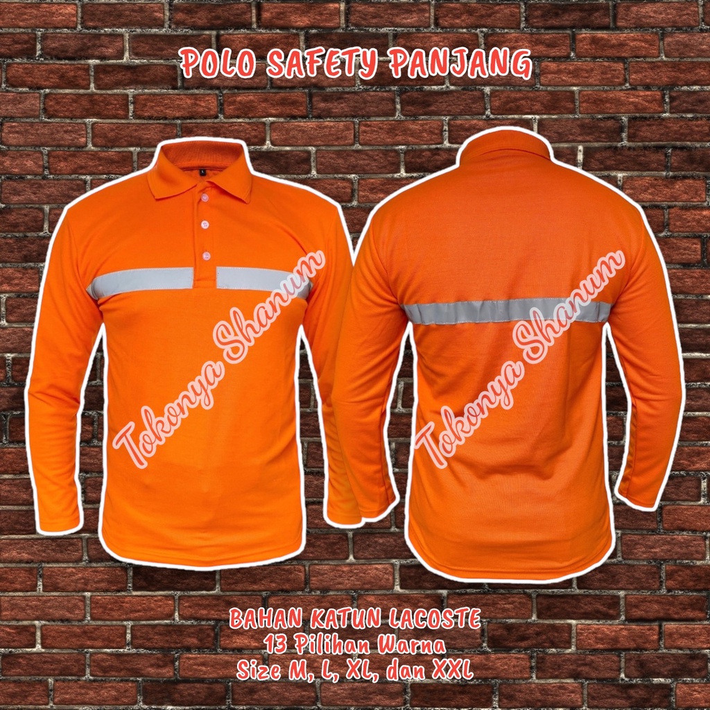 Jual Kaos Safety Kerah / Kaos Polo Safety Panjang / Poloshirt / Polo ...
