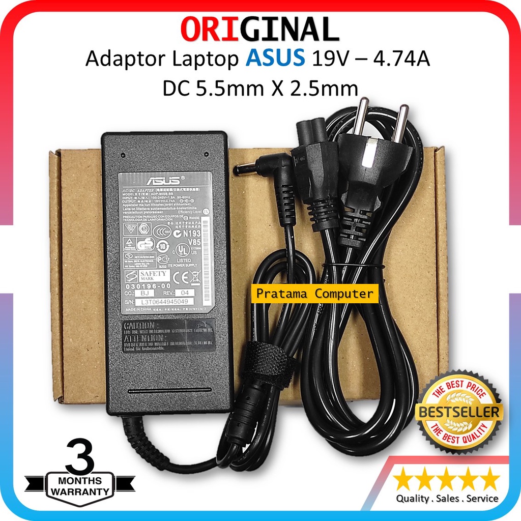 Jual ASUS Adaptor Charger Original Laptop/Notebook N43 N43SL N45 N46 ...