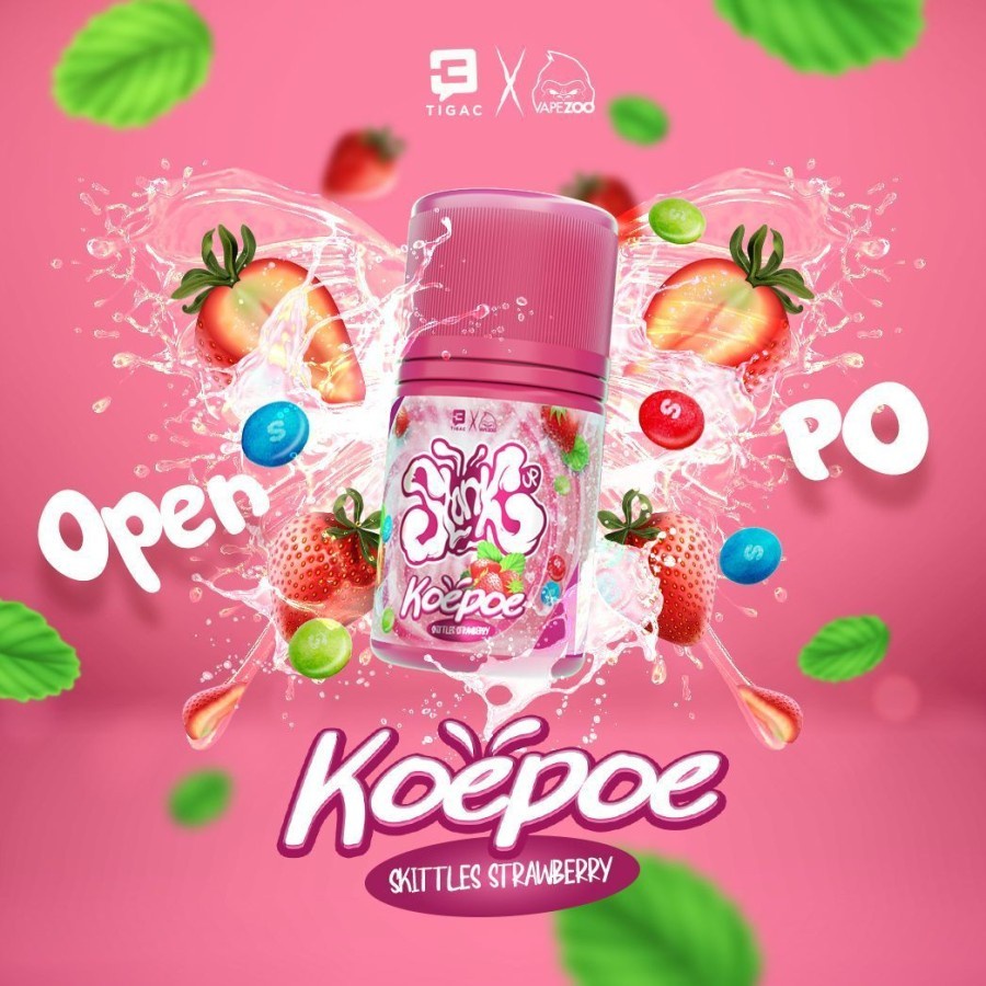 Jual SLANK KOEPOE SKITTLES STRAWBERRY 60ML NEW LIQUID FREEBASE | Shopee ...