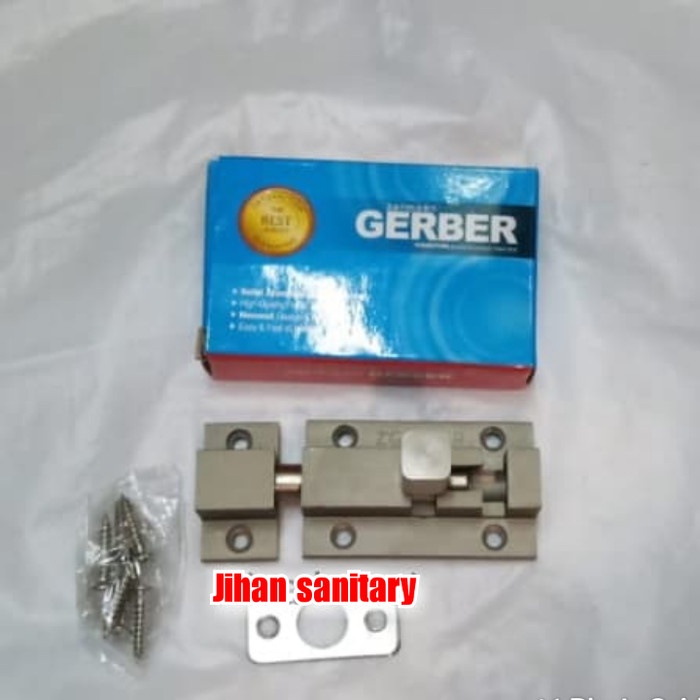 Jual GRENDEL 3 INCH GERBER - GRENDEL PINTU - GRENDEL JENDELA - SLOT ...