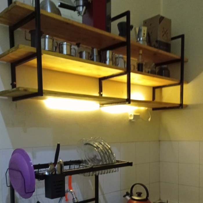 Jual kitchen set industrial rak / kitchen set / rak dapur / lemari ...