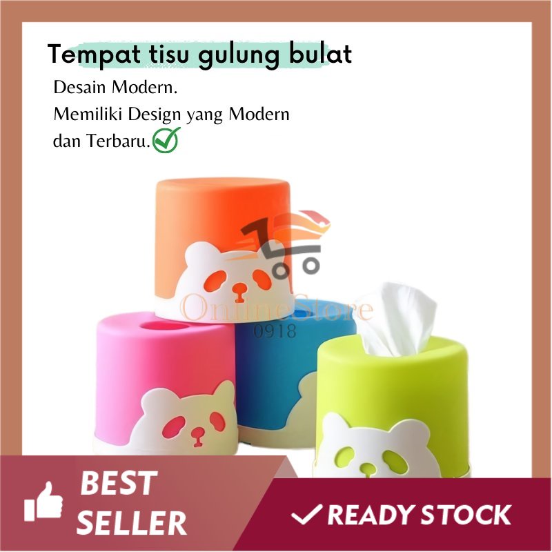 Jual OS - Tempat Tissue Plastik Karakter Panda / Tempat Tisu Gulung ...