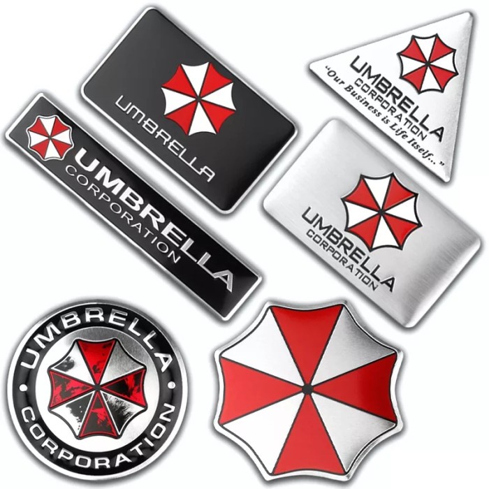 Jual Emblem Sticker Resident Evil Umbrella 3D Aluminium Stiker | Shopee ...