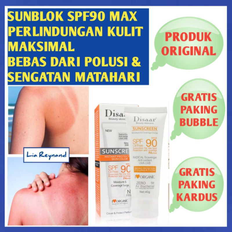 Jual SUNBLOK SPF90 MAX PERLINDUNGAN KULIT MAKSIMAL BEBAS DARI POLUSI & SENGATAN MATAHARI XOD ...