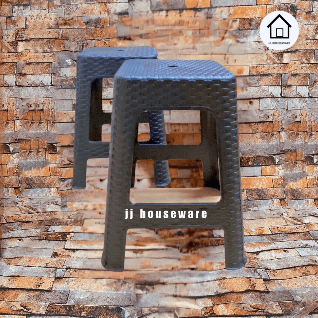 Jual Bangku Rotan Hitam / Kursi Rotan Murah / BANGKU SUMO JJ.Houseware ...
