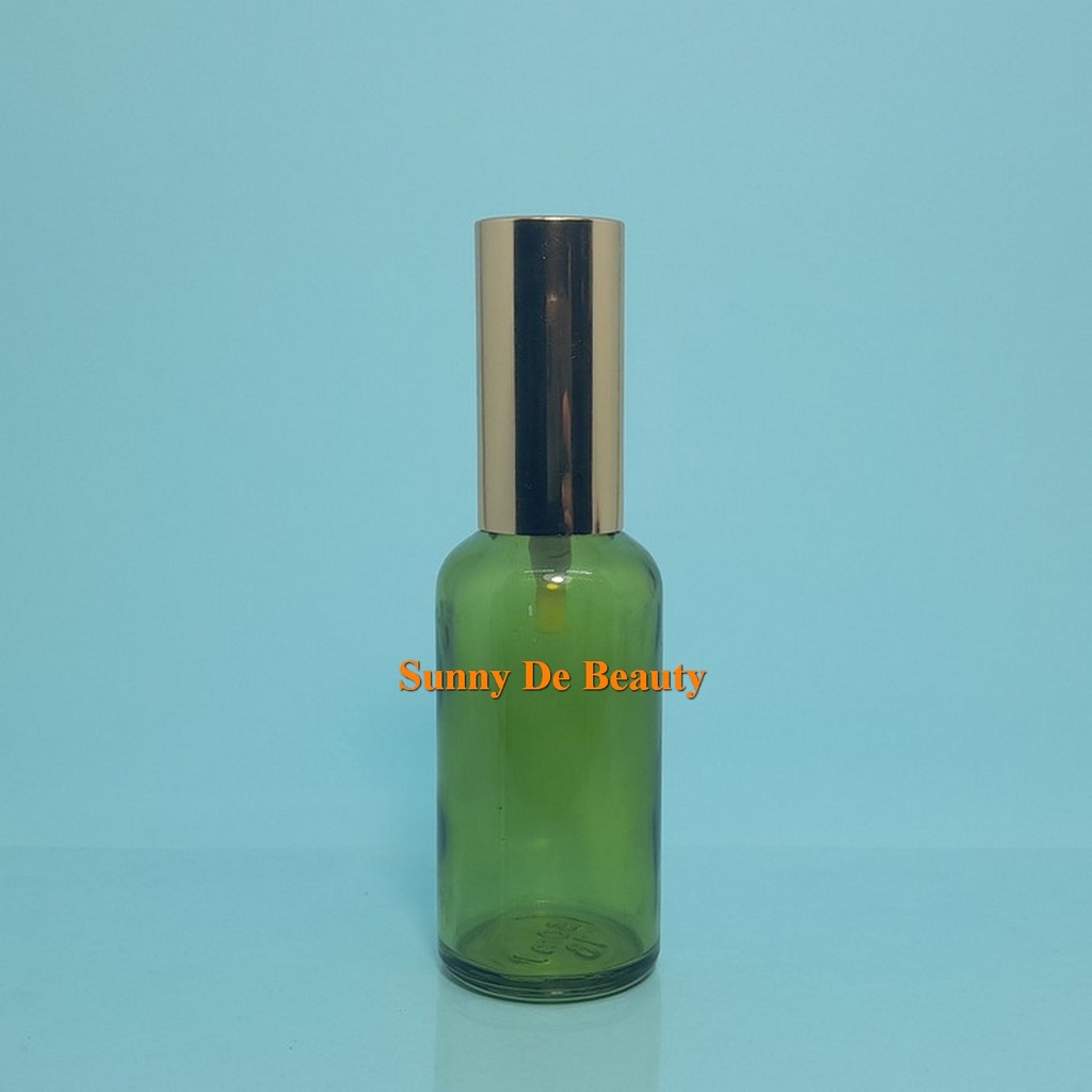 Jual Botol Kaca Br 50 Ml Olive Original Tutup Alumunium Pump Treatment ...