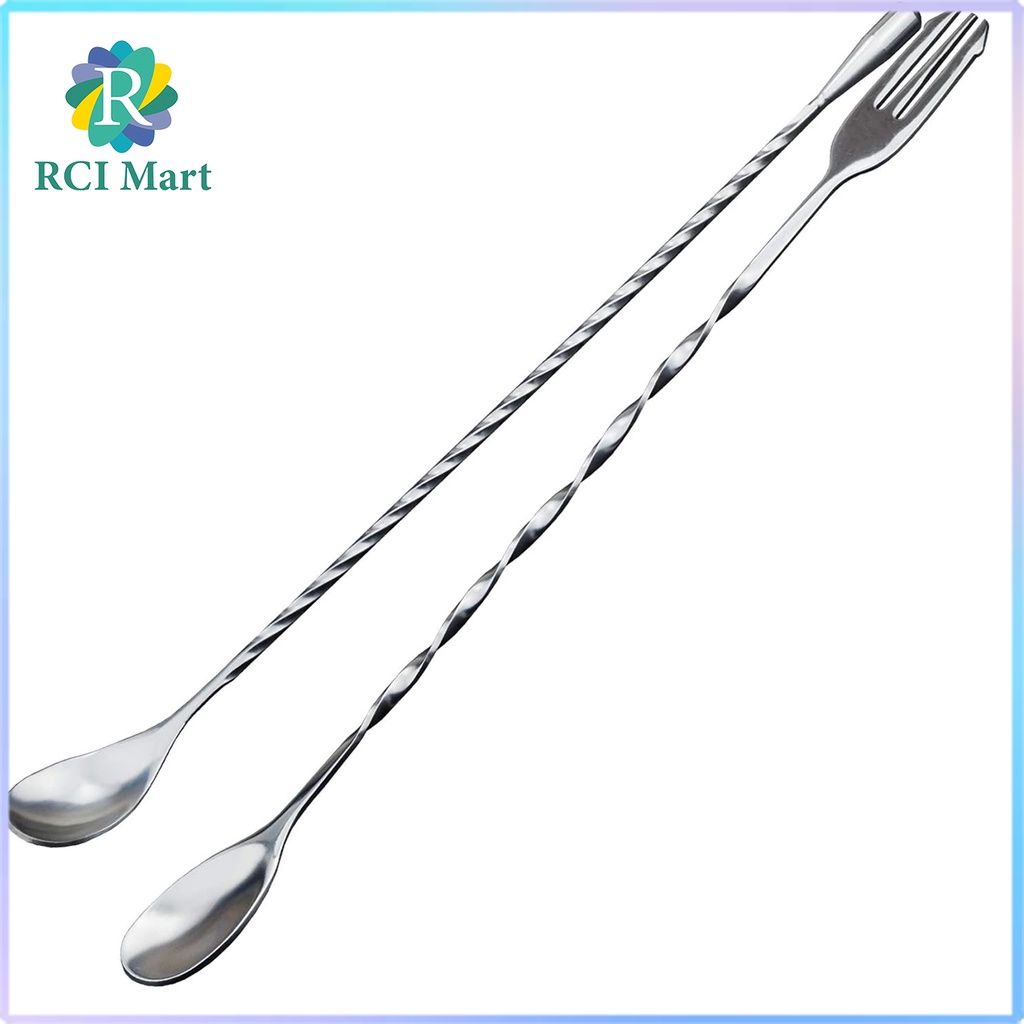 Jual Long Bar Sendok Aduk Panjang 32cm Bartender Cocktail Stainless ...