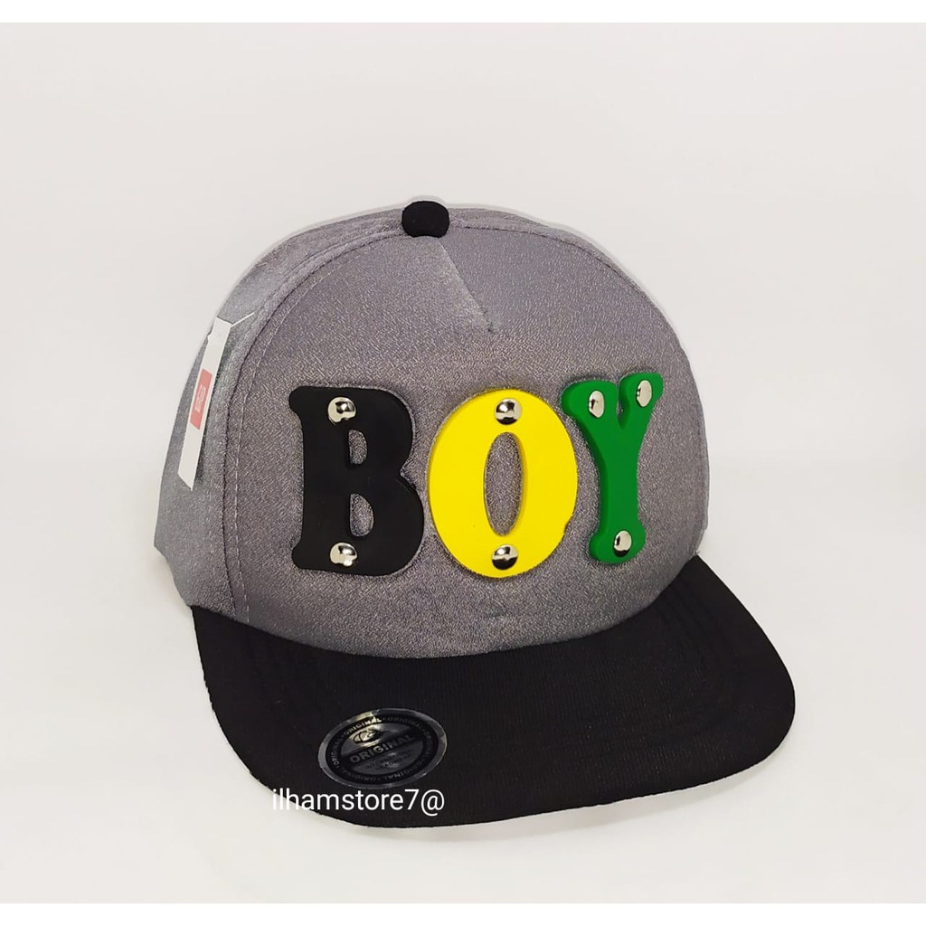 Jual Topi Paku Karakter Anak Desain Motif BOY New Model/Topi Anak Keren ...
