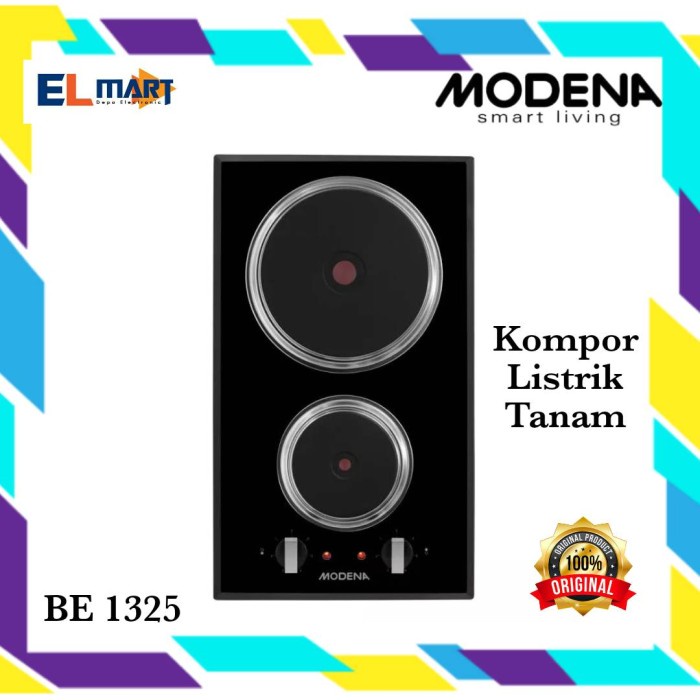Jual Modena Kompor Listrik Tanam 2 Tungku Crista BE 1325 BE1325 ...