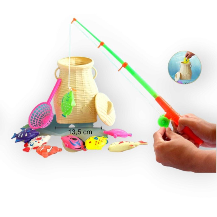 Jual Mainan Pancing Ikan Magnet dan Keranjang ikan Besar SS1395 ...