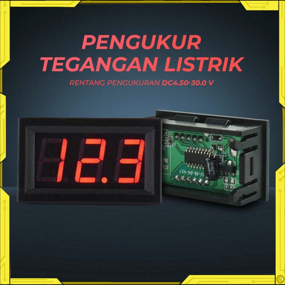 Jual Alat Pengukur Tegangan Listrik Voltmeter LED TL140 | Shopee Indonesia