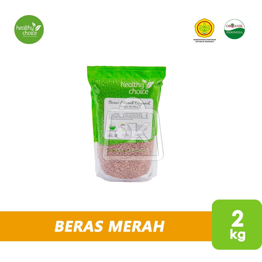 Jual Beras Merah Organik Wangi Healthy Choice (2 Kg) | Shopee Indonesia