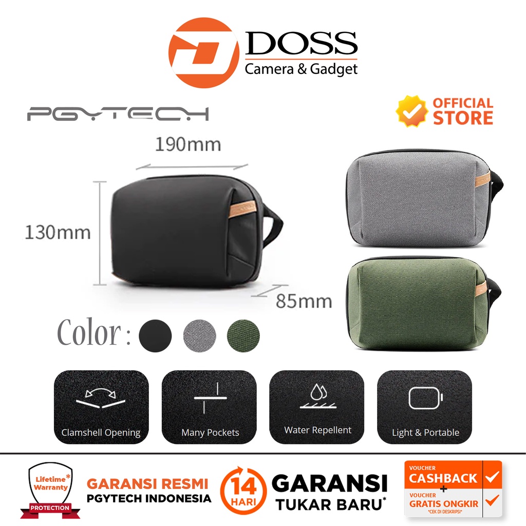 Jual PGYTECH Mini Tech Pouch Waterproof Organizer Bag Tech Organizer | Shopee Indonesia