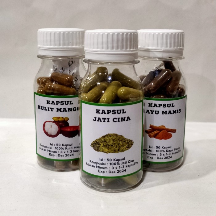 Jual Herbal Pelangsing Alami ,Kapsul Daun jati cina | Shopee Indonesia