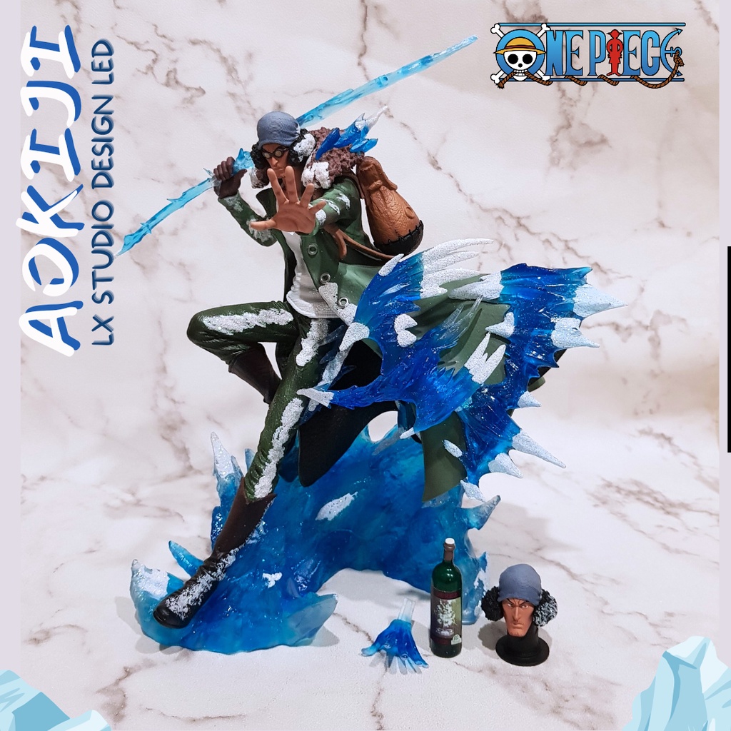 Jual Statue One Piece Kuzan Aokiji Ice LX Studio design with LED ...