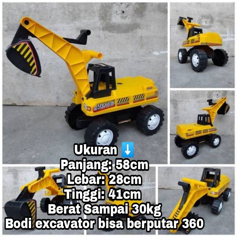 Jual BISA COD!!Mainan Truck Excavator Bisa Di Naiki| MAINAN MOBIL ...
