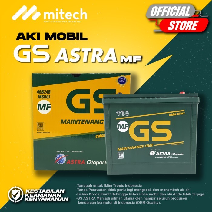 Jual Aki Mobil Suzuki Escudo Lama GS MF ASTRA NS60 12V / 45Ah (Aki Kering) | Shopee Indonesia