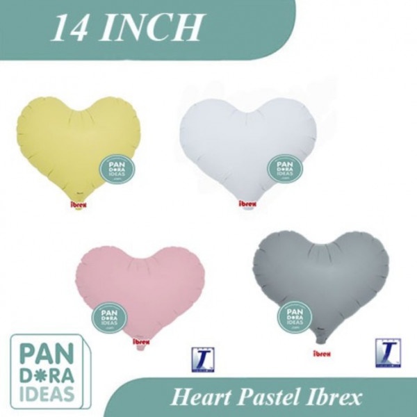 Jual 14 inch Heart Pastel Ibrex | Shopee Indonesia