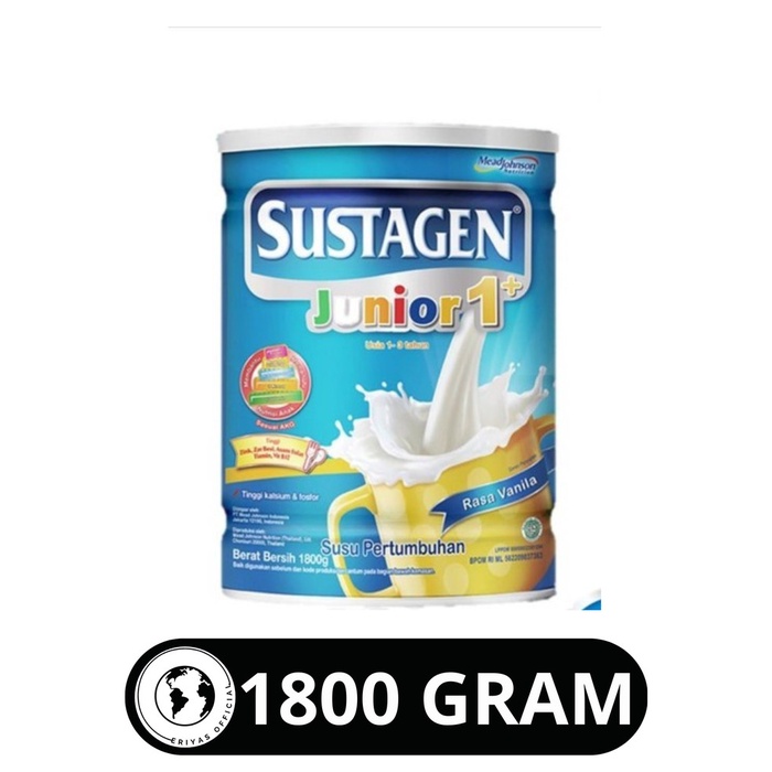 Jual Susu Sustagen Junior 1 Plus untuk 1-3 Tahun Vanilla 1800 Gr Gram ...