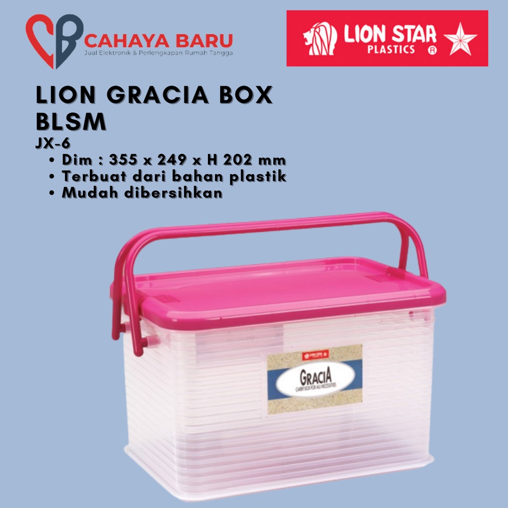 Jual LION STAR GRACIA BOX BLSM JX-6 (GO-SEND) | Shopee Indonesia