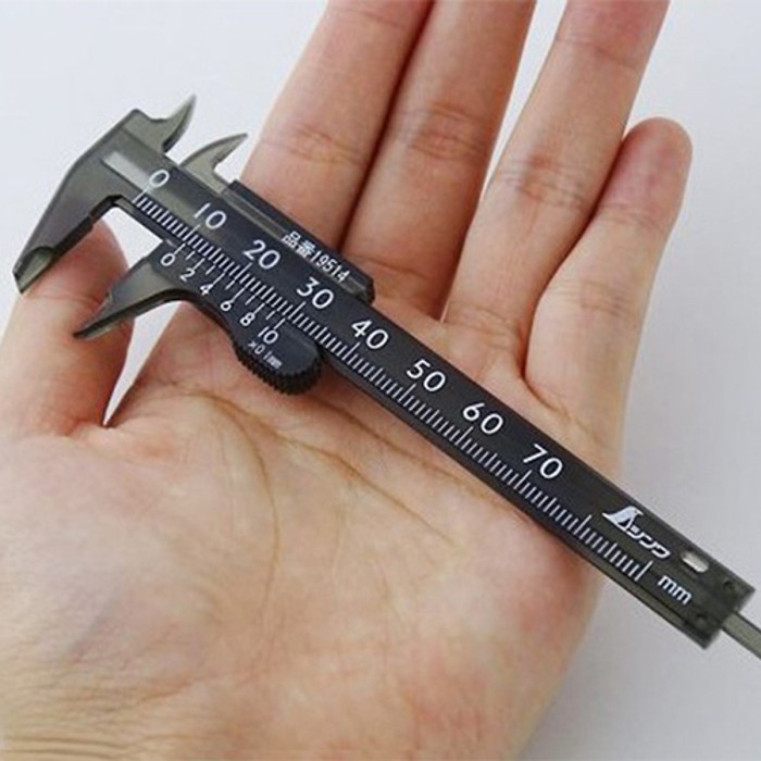 Jual SHINWA 19514 Jangka Sorong Sigmat Plastik 70mm Vernier Caliper Pocket Plastic Body 70 mm ...