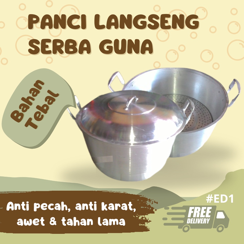 Jual lsgde1 - Panci Langseng Serbaguna Aluminium Cor no 26 28 30 36 ...