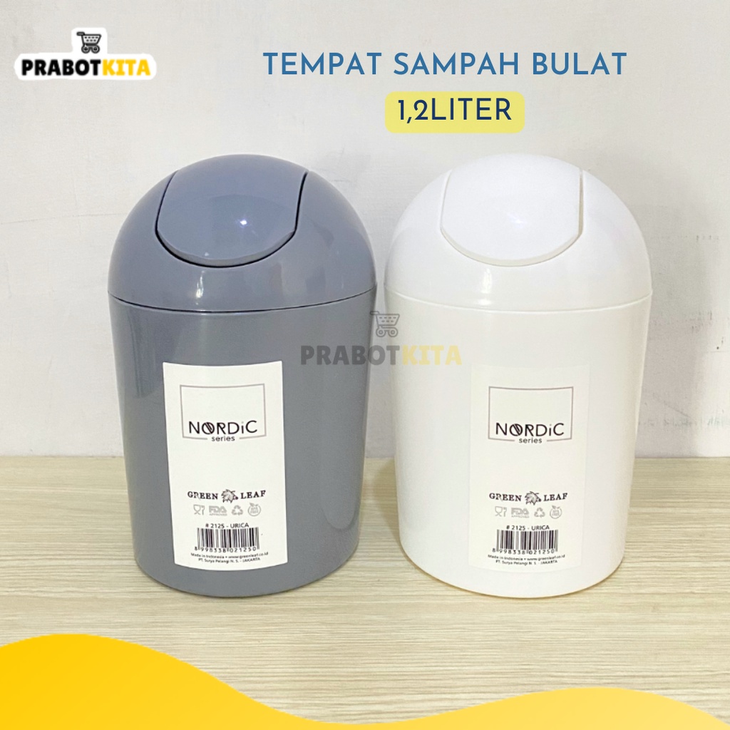 Jual Tempat Sampah Tutup Bulat Urica Aesthetic / Tong Sampah Mini di ...