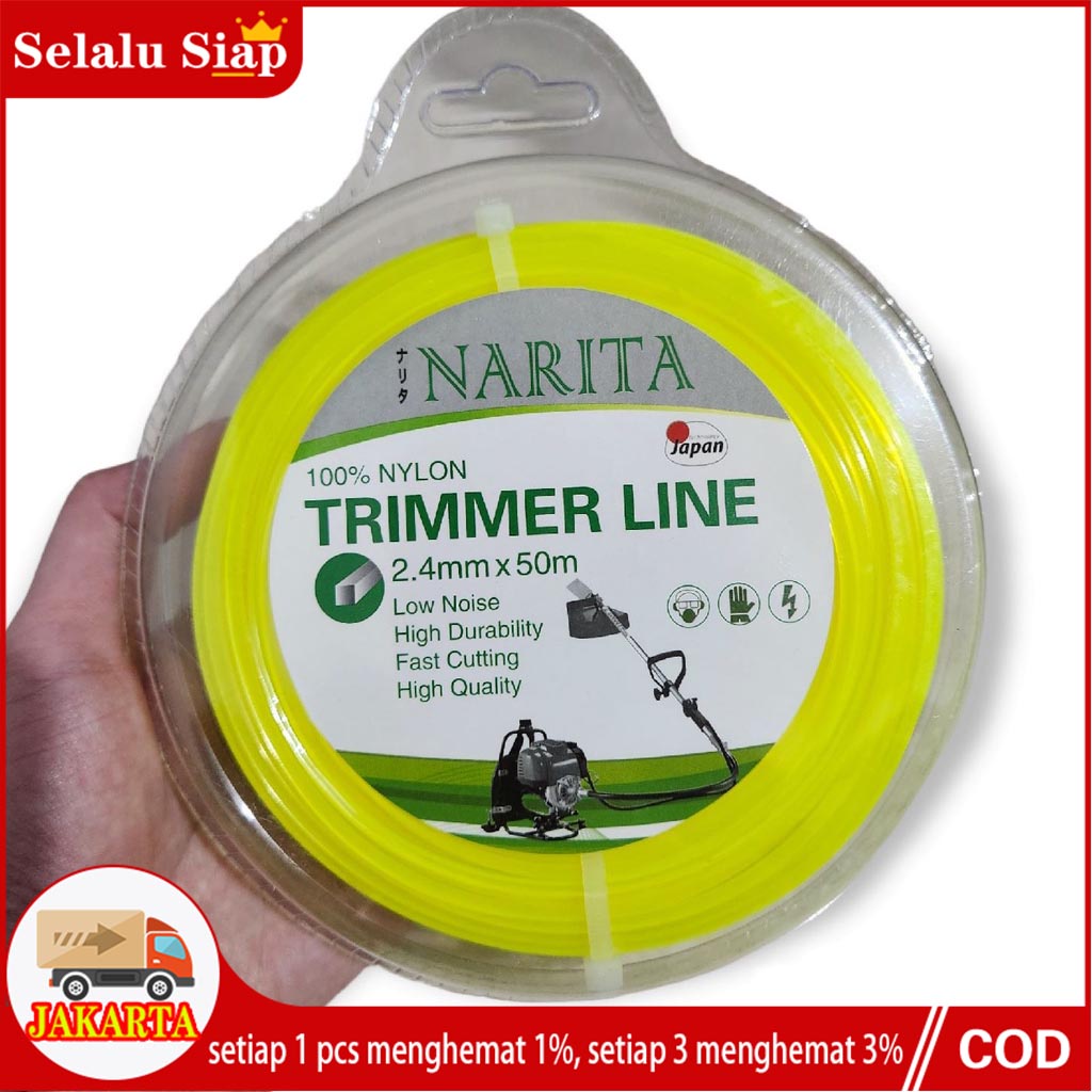 Jual Tali Senar Nylon Mesin Potong Rumput 25 meter Trim Line | Shopee ...